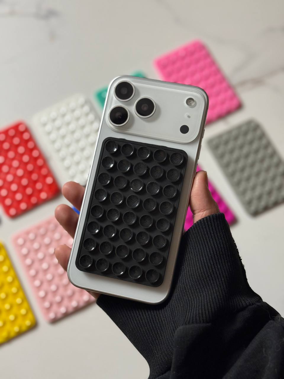 Pop It Bubble Fidget Phone Case(Sticky Patch) – Covers corner